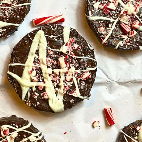 Peppermint Patty Rice Cakes